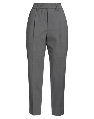 Brunello Cucinelli Tapered Virgin Wool Blend Pants - Grey