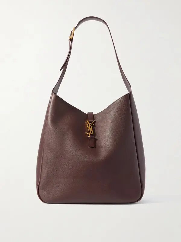 Saint Laurent Le 5 À 7 Large Leather Shoulder Bag - Brown