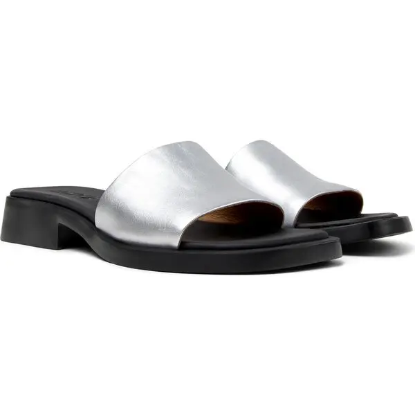 Camper Dana Slide Sandal - Medium Gray