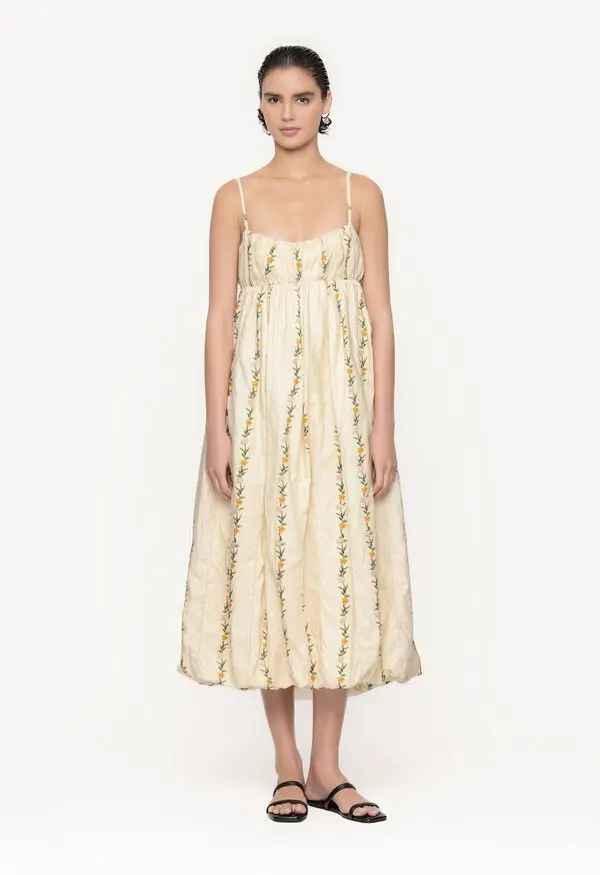 CURANDERA Limonaria Ranas Midi Dress