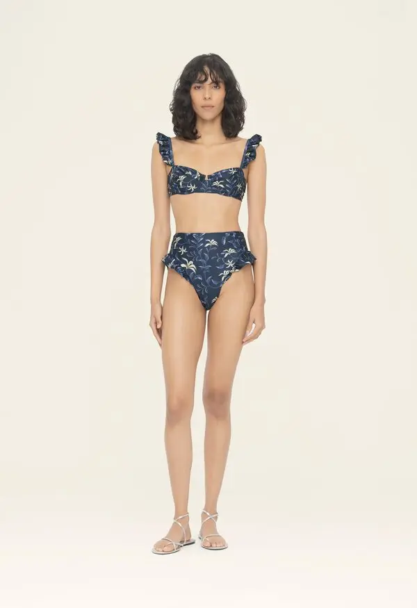 HORIZONTES Kiwi Café Bikini Top