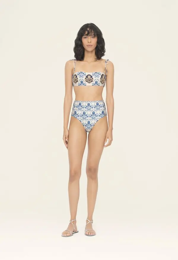 HORIZONTES Primavera Relato Bandeau Bikini Top
