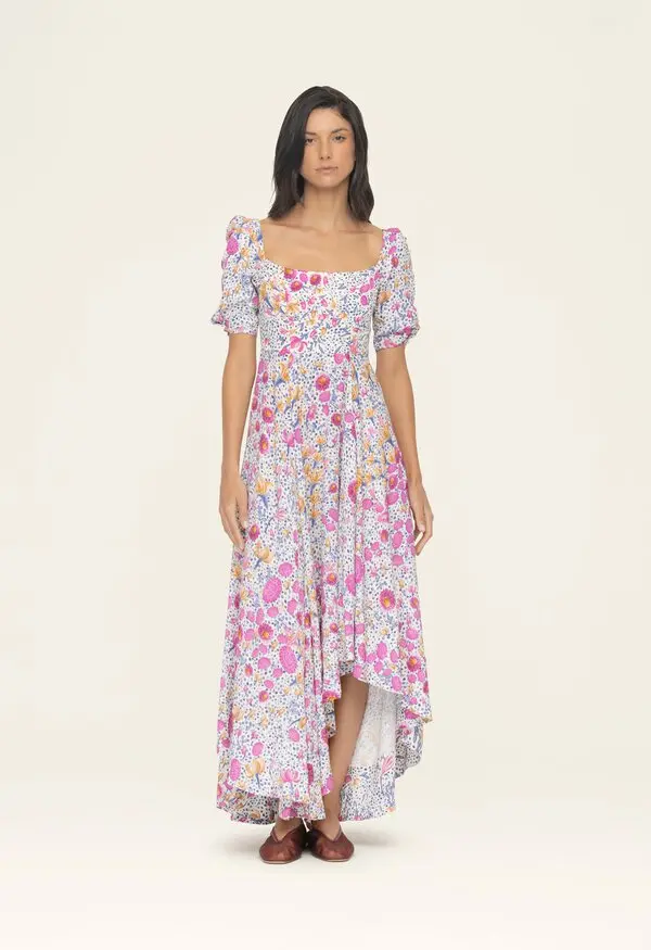 VERANERA Etereo Capullo Midi Dress