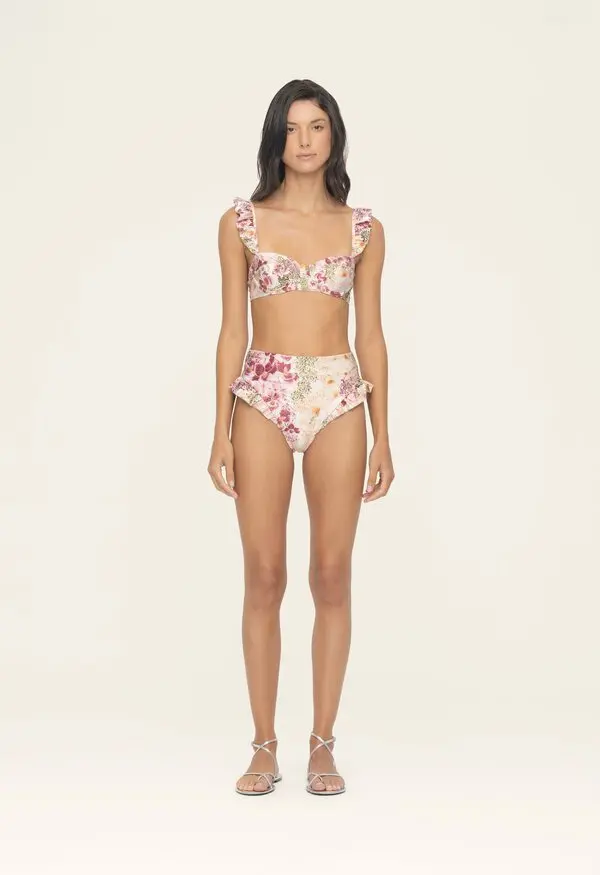 VERANERA Kiwi Florecer Bikini Top