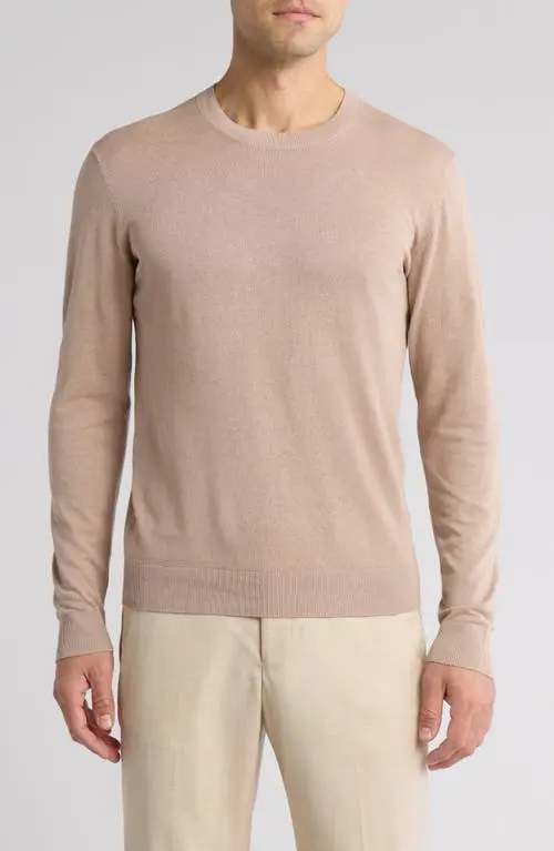 Robert Barakett Nordic Linen & Cotton Sweater - Tan