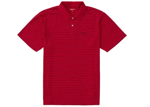 Supreme Thin Stripe Polo Shirt - Fuchsia