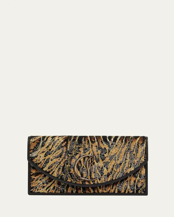 CHRISTIAN LOUBOUTIN Loubin54 Sequined Clutch Bag