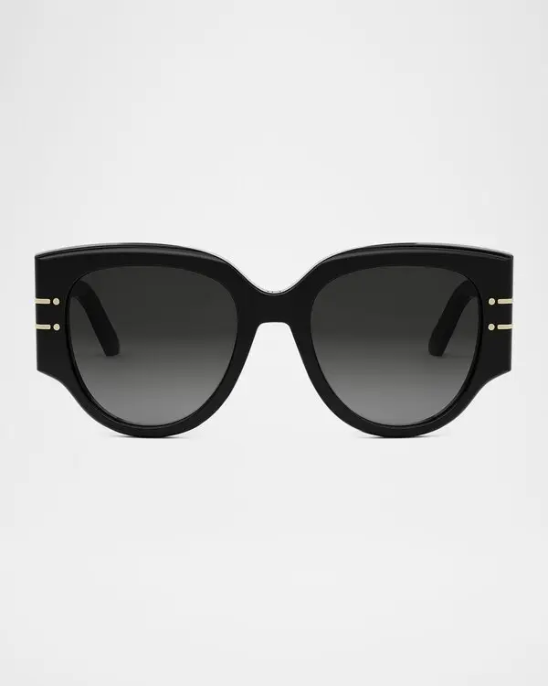 Dior Diorsignature R2i Sunglasses - Shiny Black Gradient Smoke