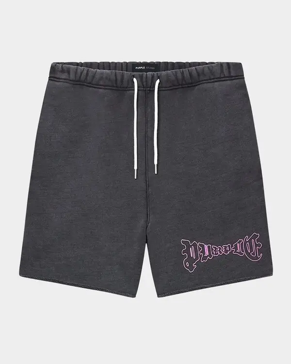 PURPLE BRAND Heavy Fleece Sweat Shorts - Black