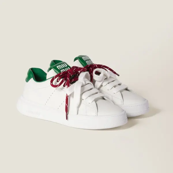 Miu Miu Leather Sneakers