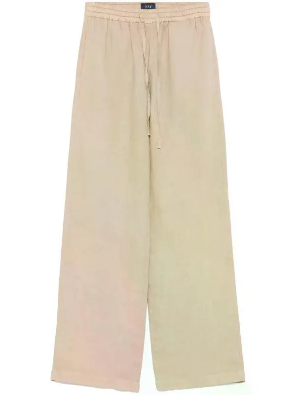 FAY Linen Trousers - Neutrals
