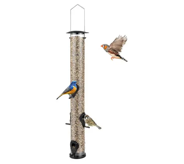 BACKYARD EXPRESSIONS Tube Hanging Bird Feeder 23' 6 Port
