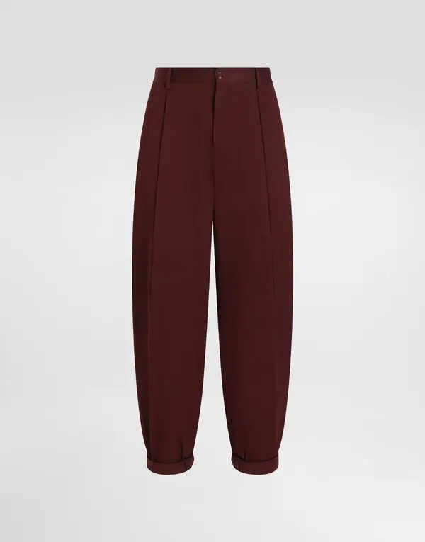 Dolce & Gabbana Cotton Gabardine Trousers - Multicolor