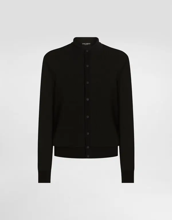 Dolce & Gabbana Long-sleeved Shirt In A Cotton Openwork Knit