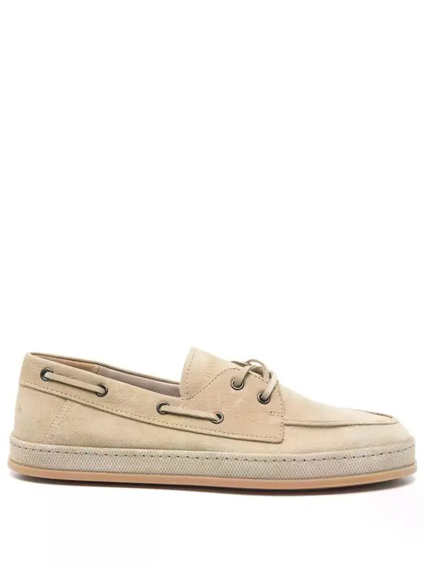 Hogan H683 Boat Shoes - Neutrals