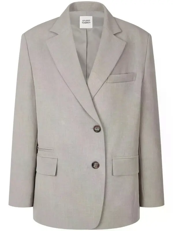 STUDIO TOMBOY Single-breasted Blazer - Grey