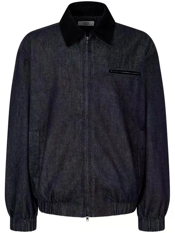 STUDIO TOMBOY Corduroy-collar Denim Jacket