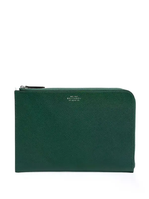 Smythson Slim Pouch - Green