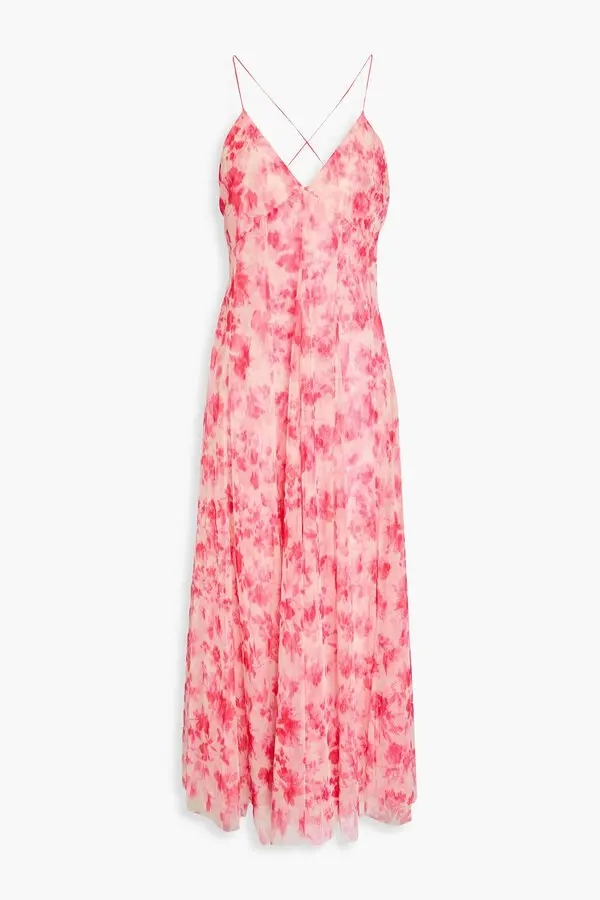 Philosophy Di Lorenzo Serafini Printed Tulle Midi Dress