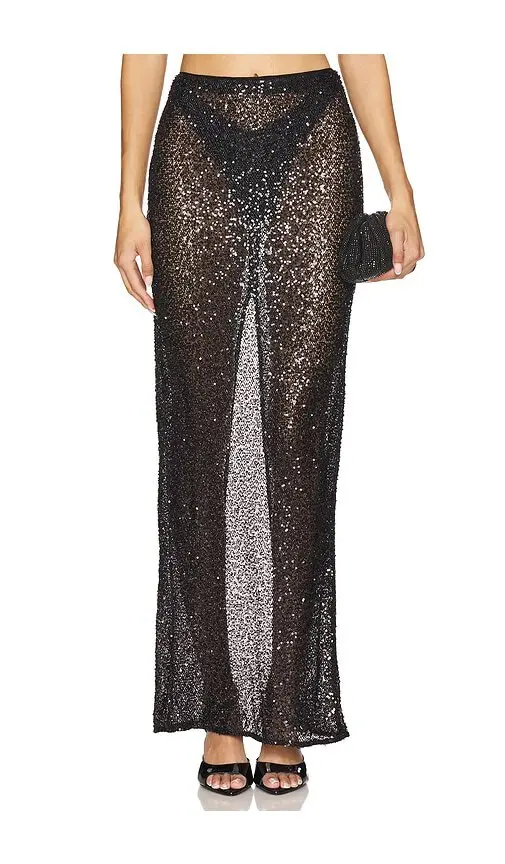 Nbd Shanti Maxi Skirt - Black