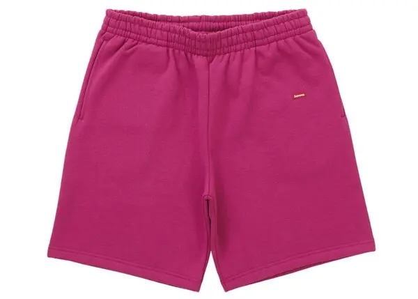 Supreme Small Box Sweatshorts - Raspberry