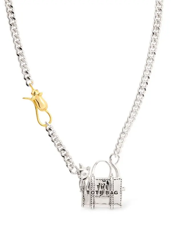 Marc Jacobs Cats Out Of The Bag Necklace - Silver | Editorialist