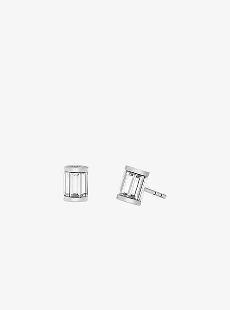 Michael Kors Cubic Zirconia Stud Earrings - Silver