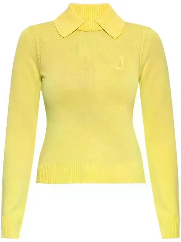 Jacquemus Logo-embellished Jumper - Yellow