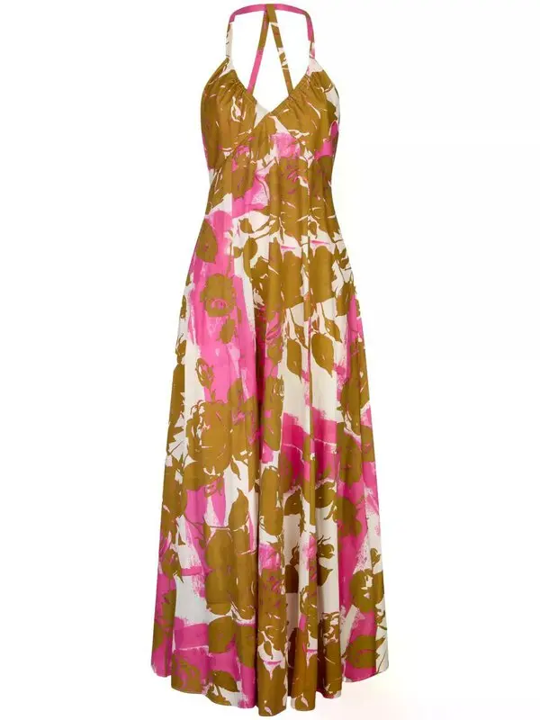 Liu Jo Printed Poplin Dress - Brown