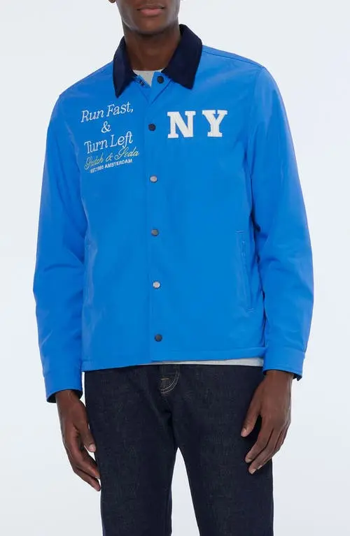 Scotch & Soda Embroidered Satin Club Jacket