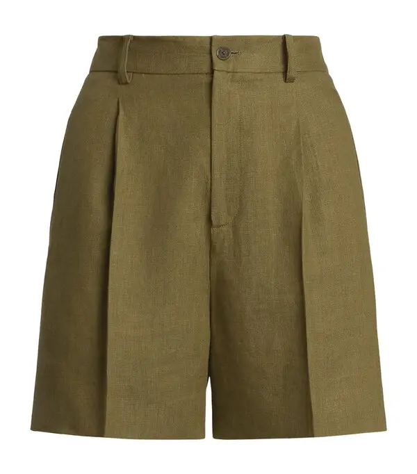 Ralph Lauren Linen Tracy Shorts - Green