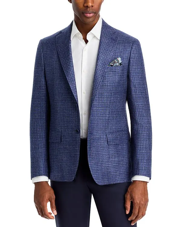 Robert Graham Wool, Silk & Linen Check Slim Fit Sport Coat