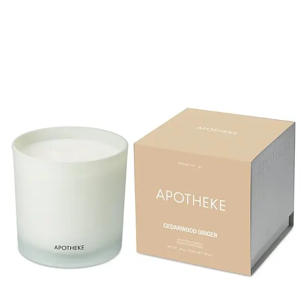 APOTHEKE Cedarwood Ginger 3 Wick Scented Candle, 26 Oz - No Color