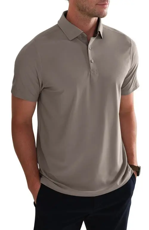 RHONE Regatta Piqué Performance Polo - Foggy Taupe