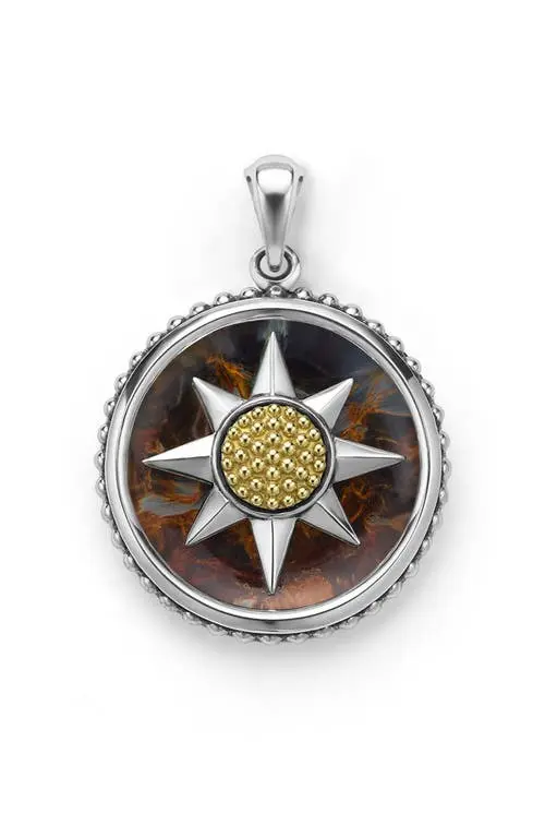 Lagos Anthem Compass Pendant - Two-tone Pi