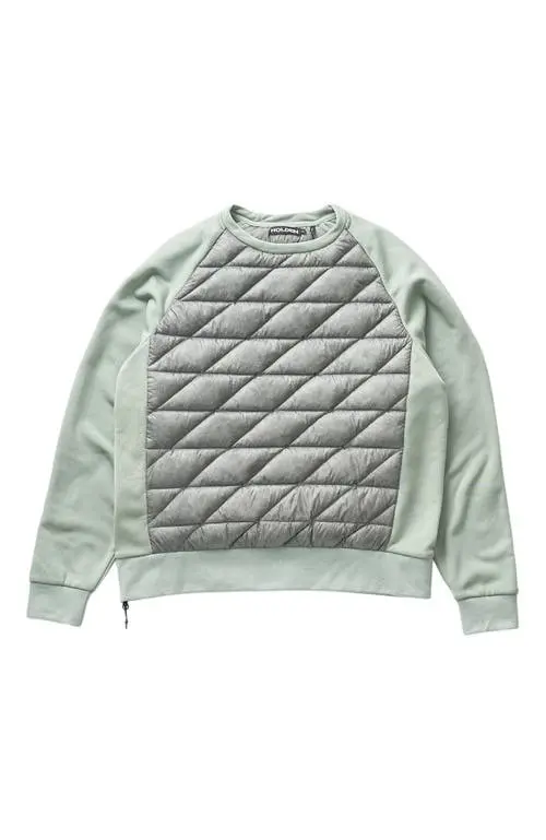 HOLDEN OUTERWEAR Down Crew Neck Sweater - Gray