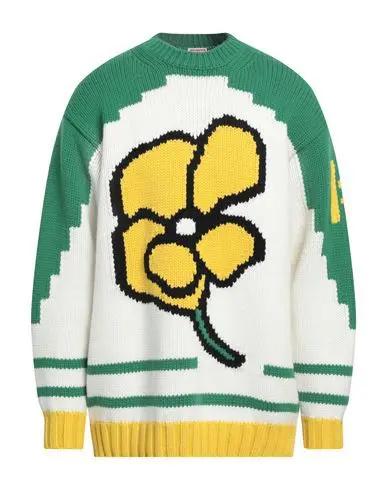 Kenzo Crewneck Heavy-weight Knit Sweater - Green