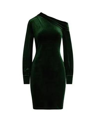 Ralph Lauren Velvet One-Shoulder Mini Dress In Green - 10% Off |  Editorialist