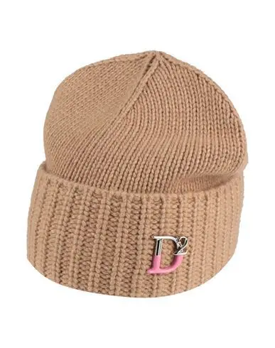 Dsquared2 Wool Blend Beanie - Beige