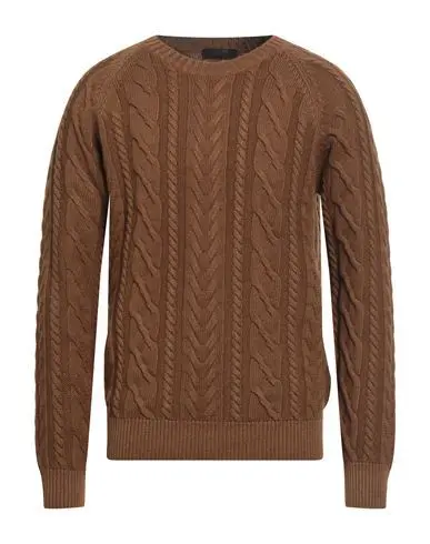 MOORER Cashmere Cable-knit Crewneck Sweater - Beige