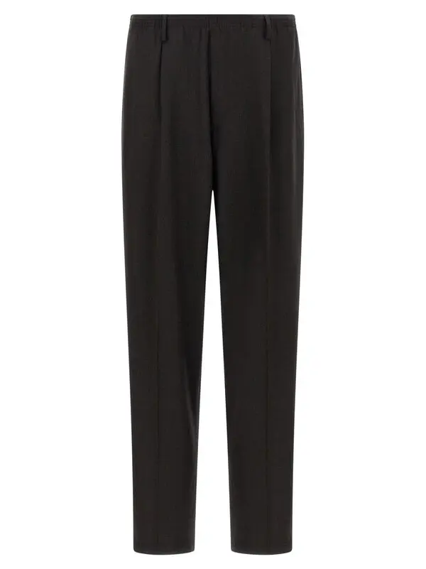 CELLAR DOOR Ezio Pleated Wool Pants - Brown