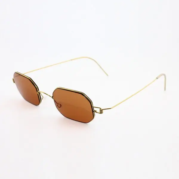 LINDBERG Geometric Sunglasses - Gold