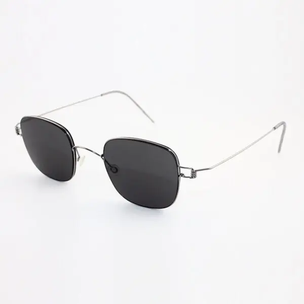 LINDBERG Square Titanium Sunglasses - Silver