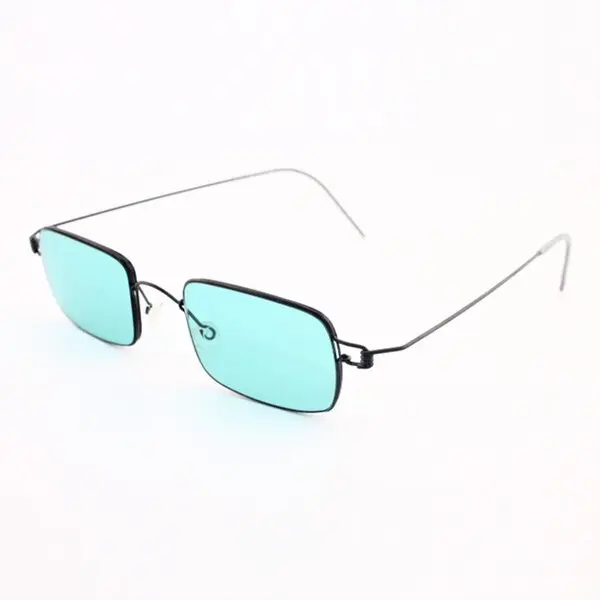 LINDBERG Rectangle Titanium Sunglasses - Black