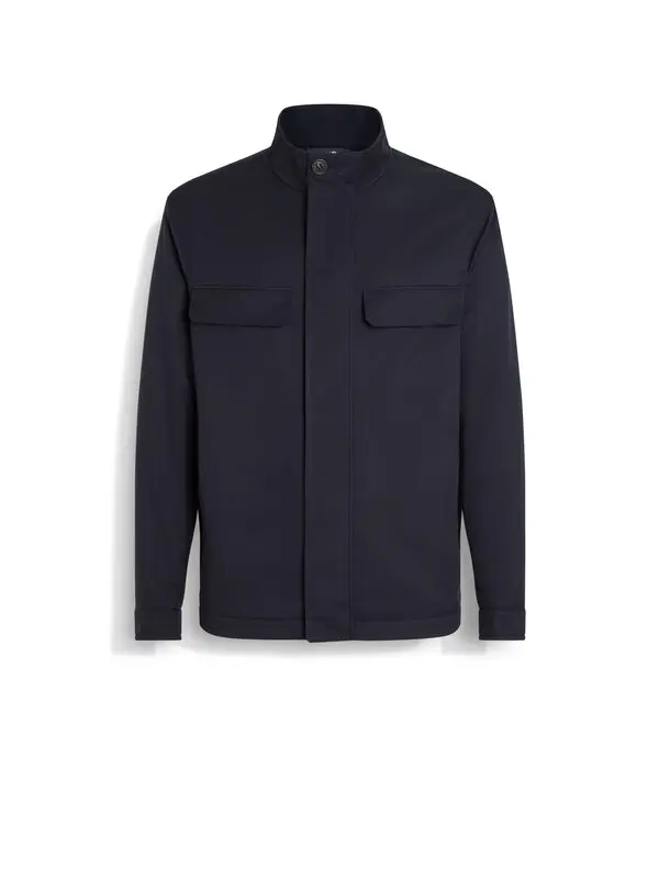 Zegna Motorin 125cc Microfiber Field Jacket - Navy Blue