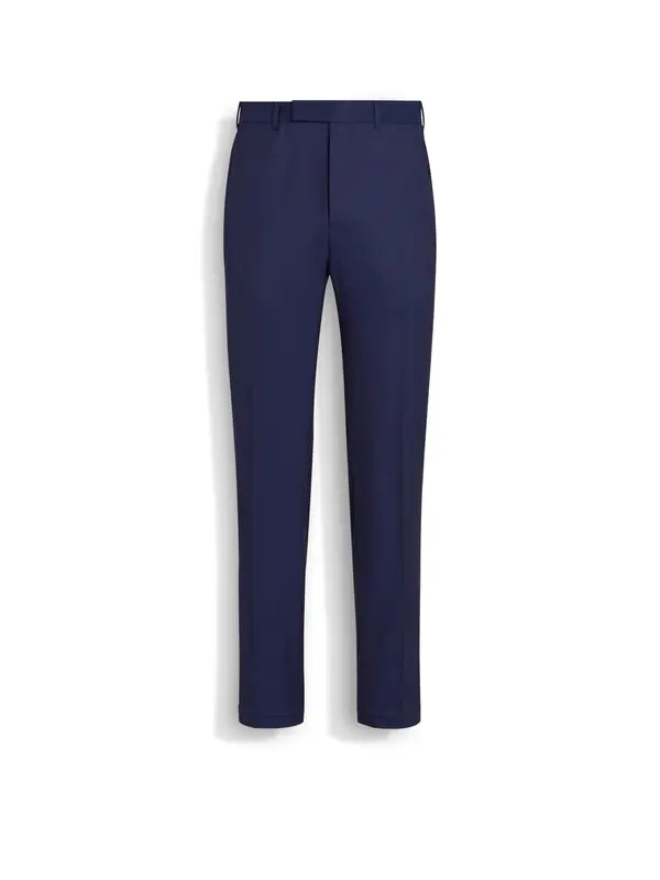 Zegna Centoventimila Wool Pants - Blue