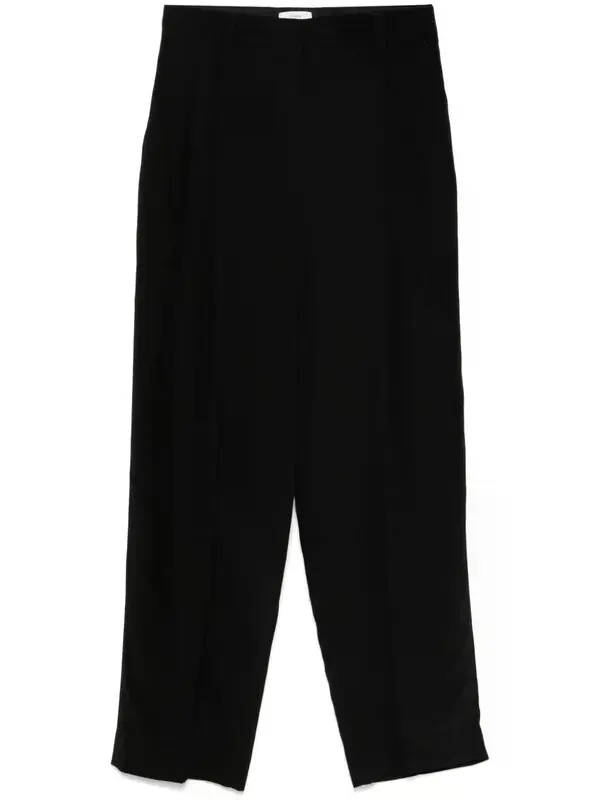 TOTÊME Pleated Straight-leg Trousers - Black