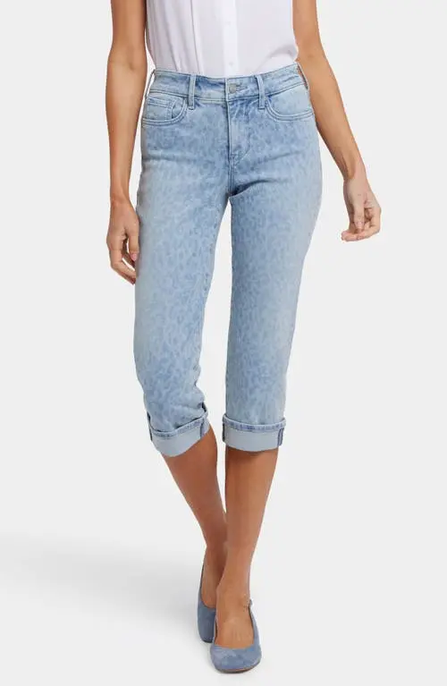 NYDJ Marilyn Leopard Pattern Capri Jeans