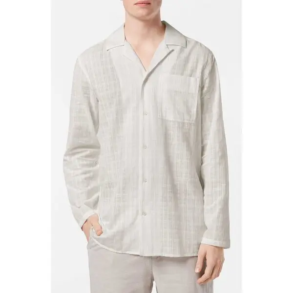 Scotch & Soda Classic Fit Cotton Voile Button-up Shirt