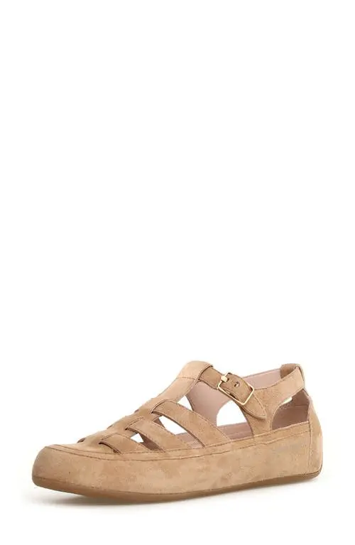 CANDICE COOPER Rock T-bar Fisherman Sandals - Cappuccino
